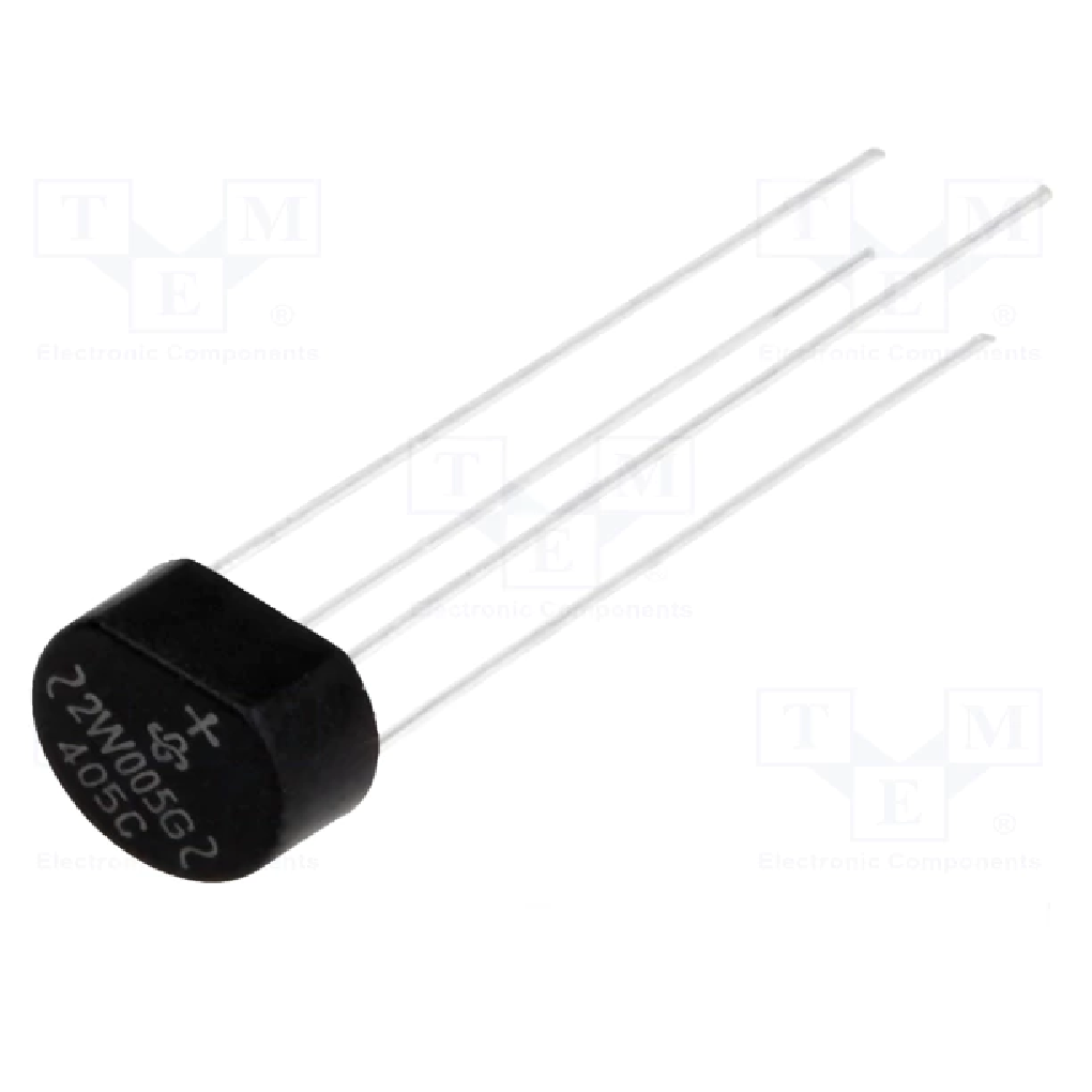 Round single phase diode bridge rectif. | Mecsu.vn