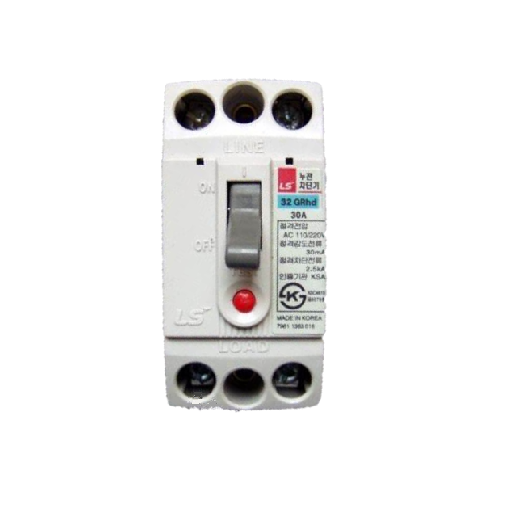 Aptomat Chống Giật ELCB 2P 30A 2.5KA LS 32GRhd/ 32GRhS | Mecsu.vn