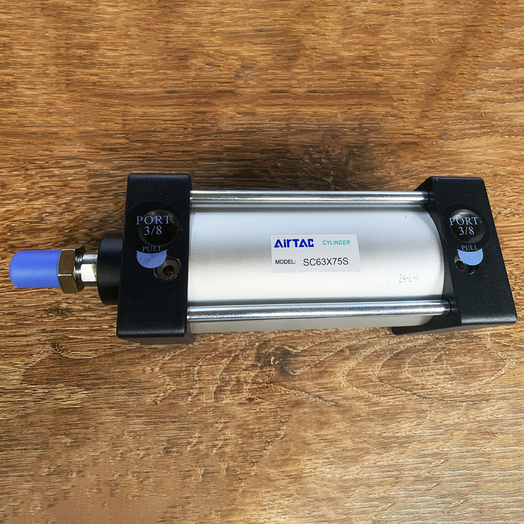 Xi Lanh Khí Nén Đế Vuông SC Ø63x400 PT3/8 Airtac Tác Động Kép SC63X400-S | Mecsu.vn