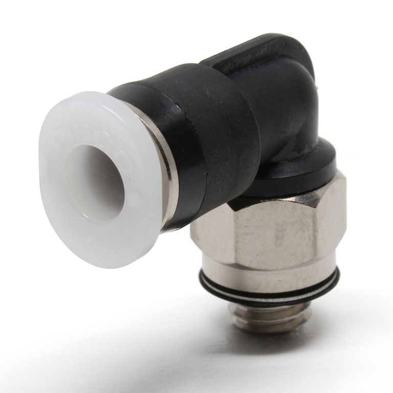 Đầu Nối Nhanh Khí Nén Dạng Cong 90° Ren Ngoài Pisco PL5/32-U10MU | Mecsu.vn