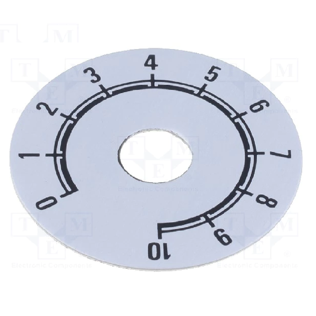 Scale; Range: 1 to 6; 48x42mm; Øhole: 10mm; aluminium | Mecsu.vn
