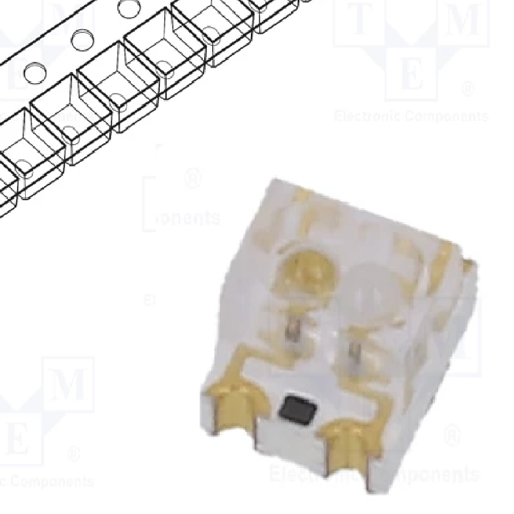 LED; SMD; 1206; red; 2.8~10mcd; 3.2x1.6x1.1mm; 170°; 2.1~2.6V; 20mA ...