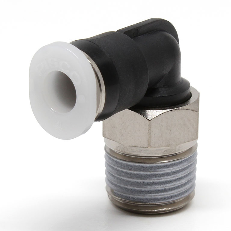 Đầu Nối Nhanh Khí Nén Dạng Cong 90° Ren Ngoài Pisco PL5/32-N1MU | Mecsu.vn