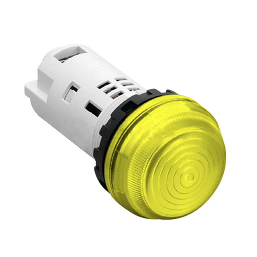 Đèn Led UNIBODY, Lồi IDEC 24V màu vàng | Mecsu.vn