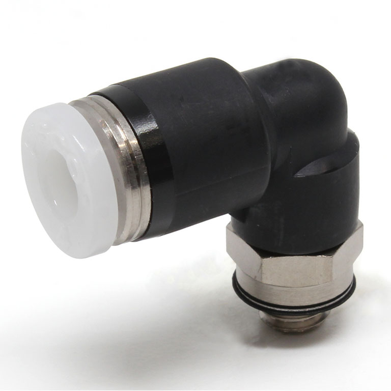 Đầu Nối Nhanh Khí Nén Dạng Cong 90° Ren Ngoài Pisco PL5/32-M5 | Mecsu.vn