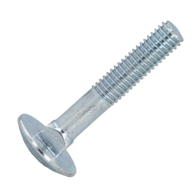 Bulong Cổ Vuông Thép Mạ Kẽm 4.8 DIN603 M6x40 Ren Lửng | Mecsu.vn