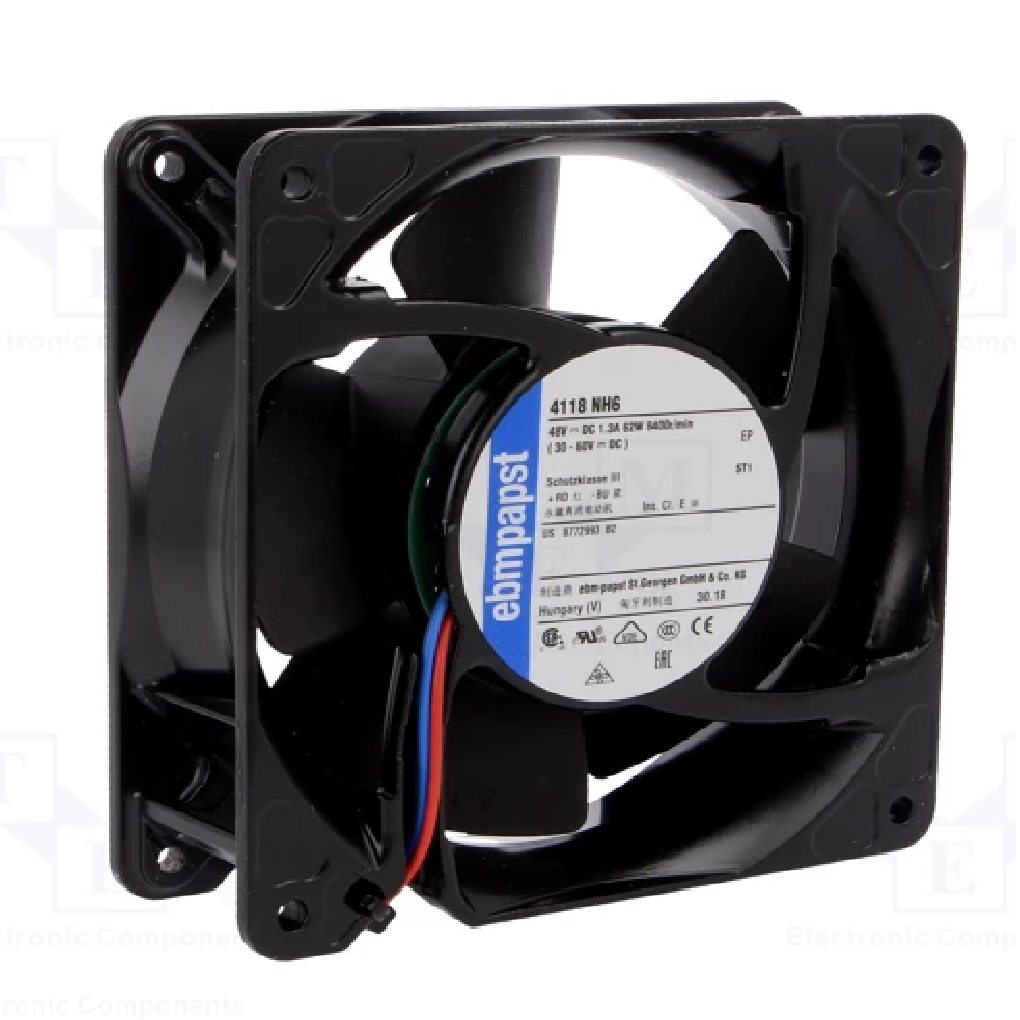 Fan: DC; axial; 48VDC; 120x120x38mm; 234.4m3/h; 48dBA; ball bearing ...