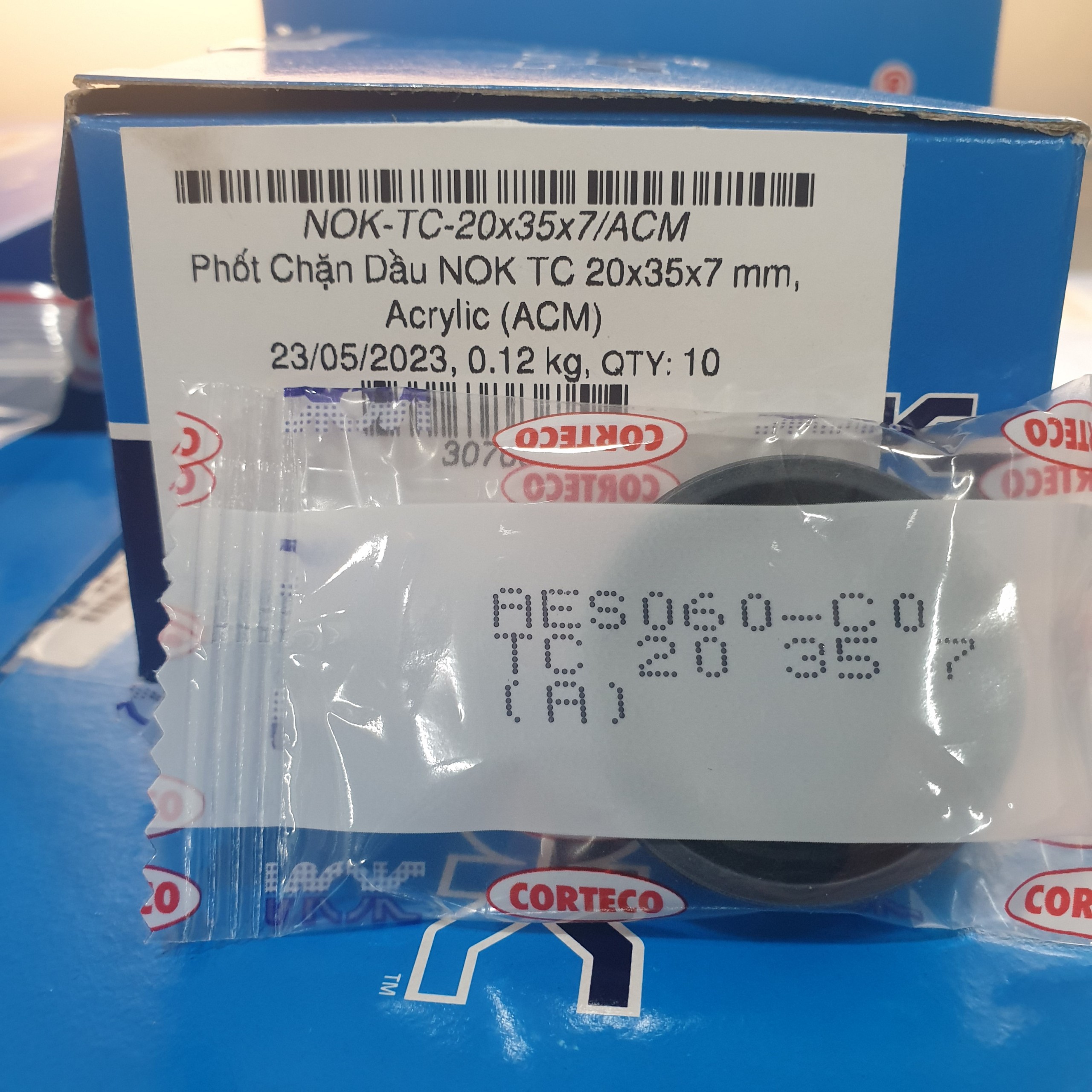 Phốt Chặn Dầu NOK TC 20x35x7 mm, Acrylic (ACM) | Mecsu.vn