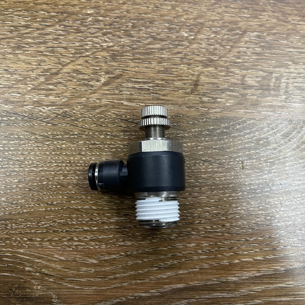 Van Tiết Lưu OD8 mm - PT1/2 Đen Airtac PSL804AD | Mecsu.vn