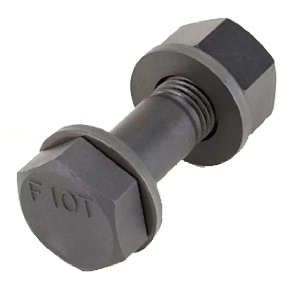 Bulong Cường Độ Cao Thép Đen F10T M16x50 Ren Lửng (1 Tán + 2 Lông Đền ...