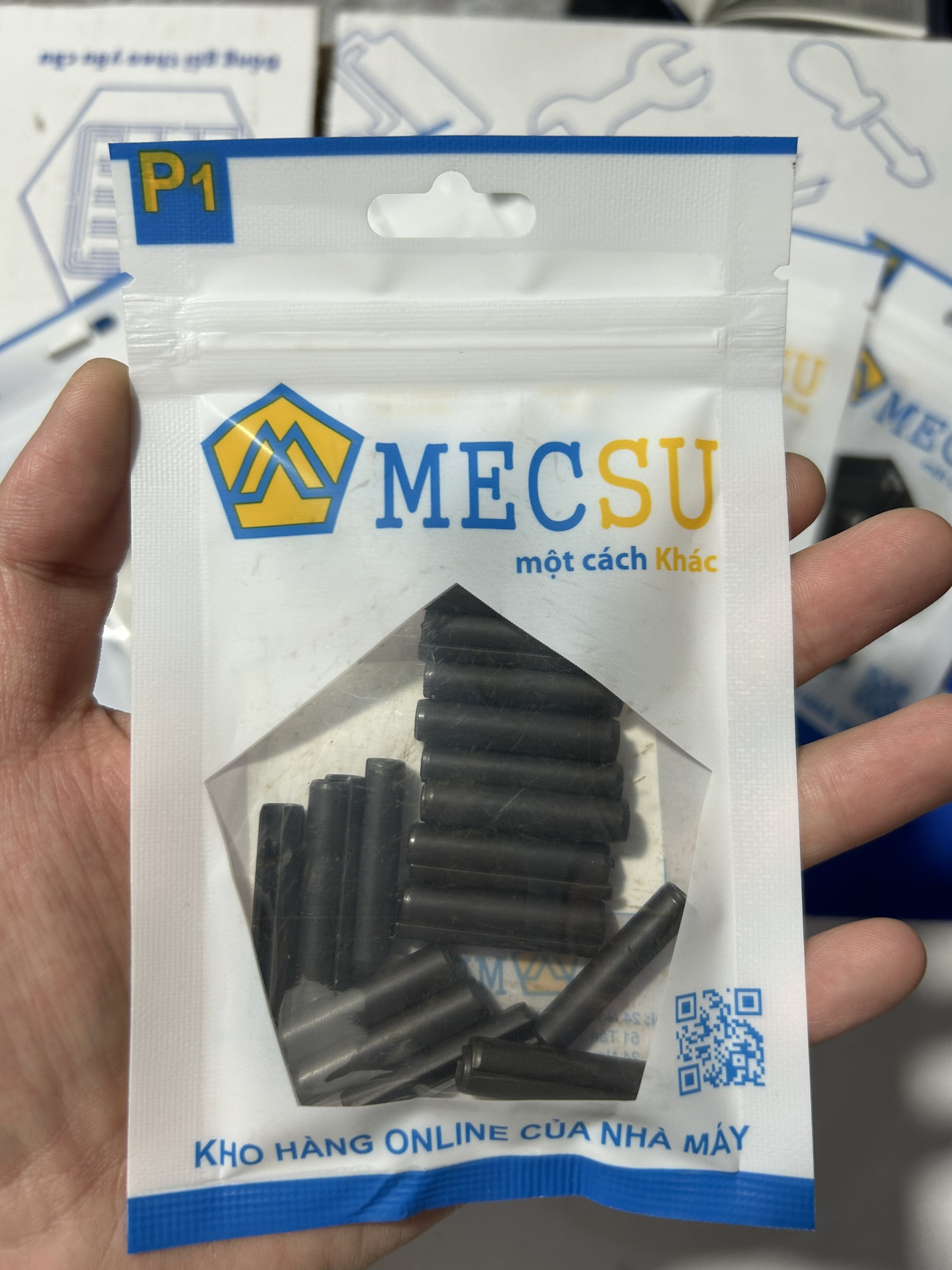 Chốt Ống DIN1481 Thép 65Mn Đen D2x15mm (25pcs/pack) | Mecsu.vn