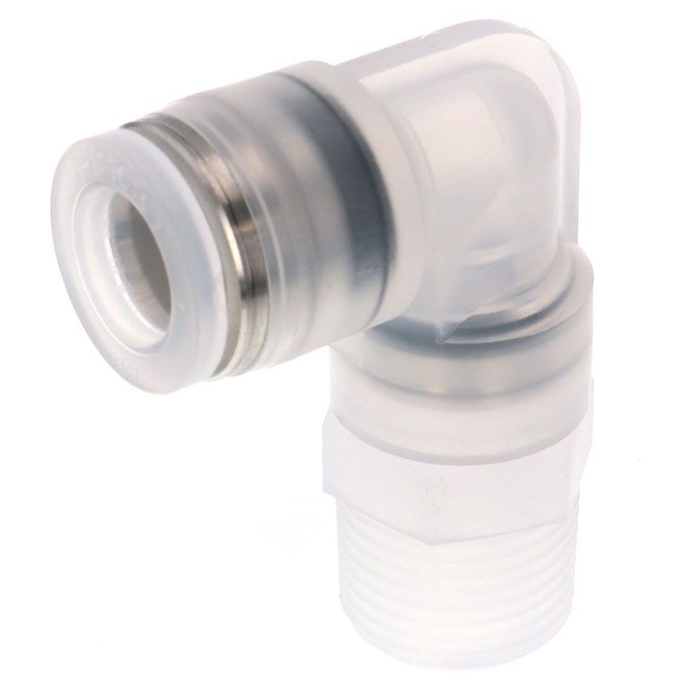 Đầu Nối Nhanh Khí Nén Dạng Cong 90° Ren Ngoài Pisco PPL3/8-03-TP | Mecsu.vn