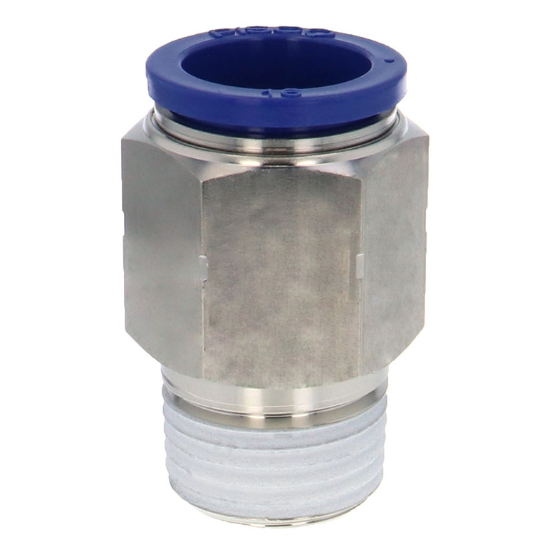 Đầu Nối Nhanh Khí Nén Dạng Thẳng Thân Lục Giác Ren Ngoài Pisco PC16-04SUS | Mecsu.vn