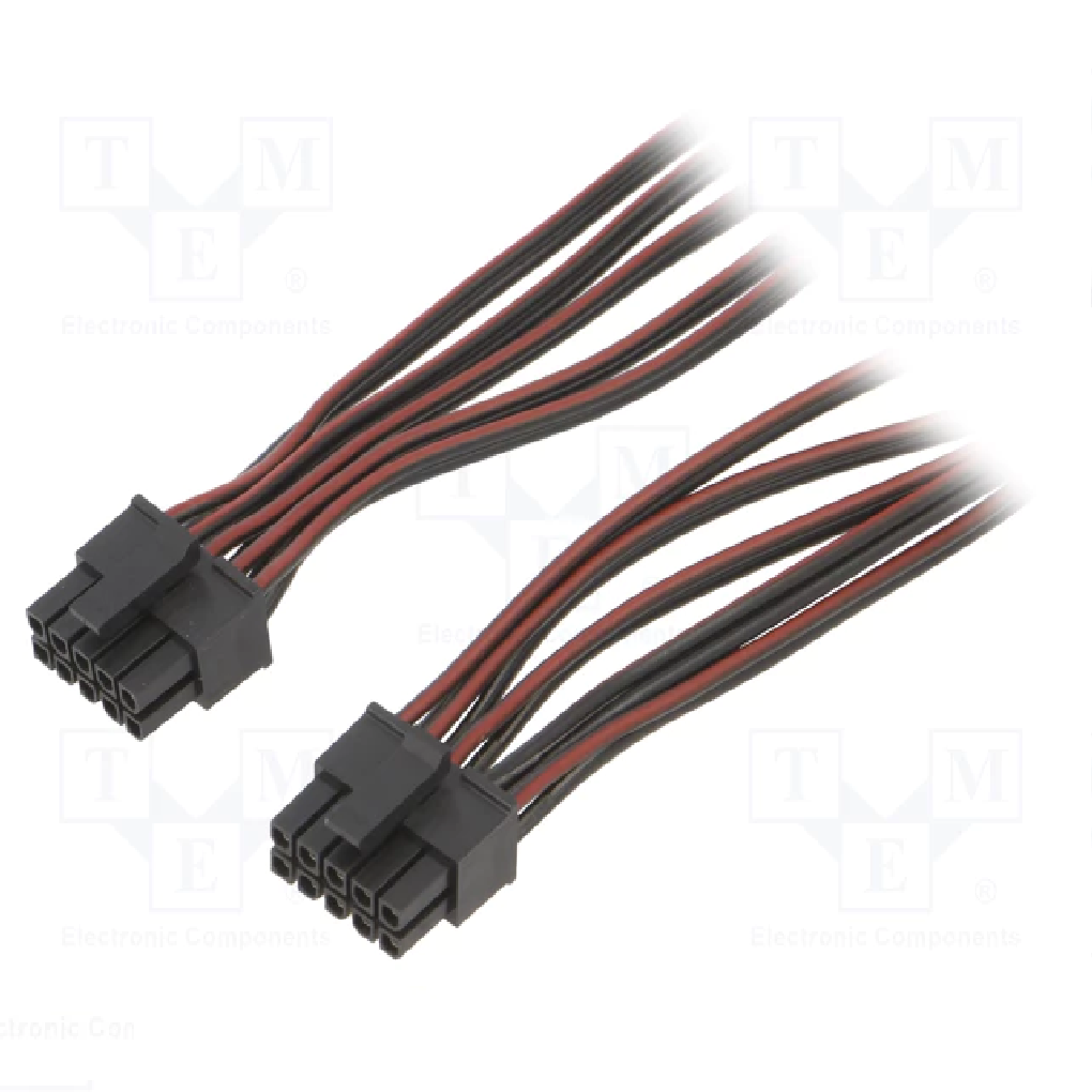 Cable; Micro-Fit 3.0; female-female; PIN: 8; 0.4m; 4A; TLYp; 0.35mm2 ...
