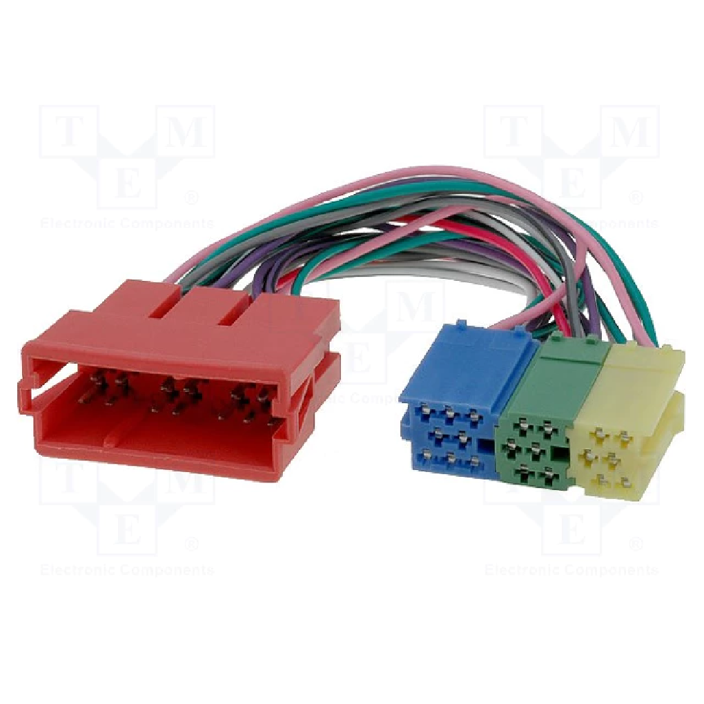 Cable for CD changer; ISO mini socket 8pin,VW, Audi 12pin | Mecsu.vn