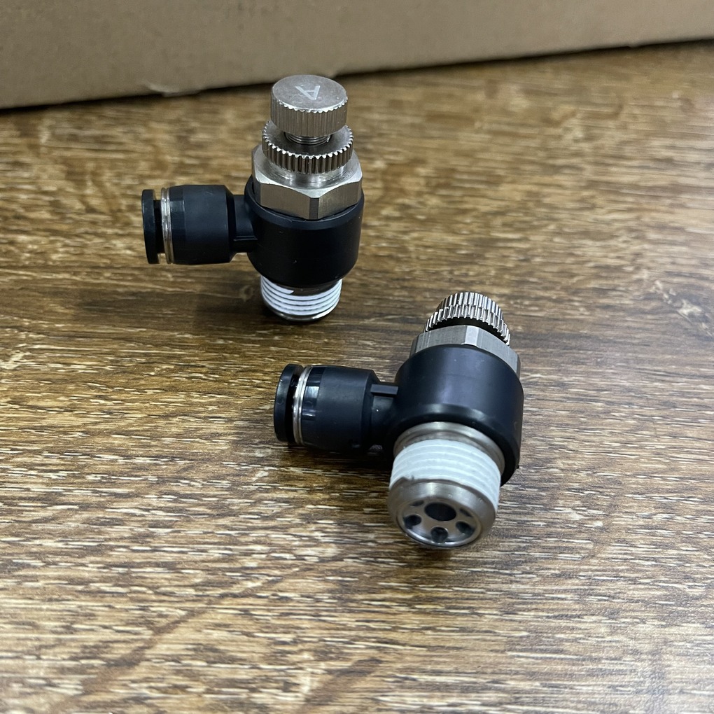 Van Tiết Lưu OD8 mm - PT3/8 Đen Airtac PSL803AD | Mecsu.vn