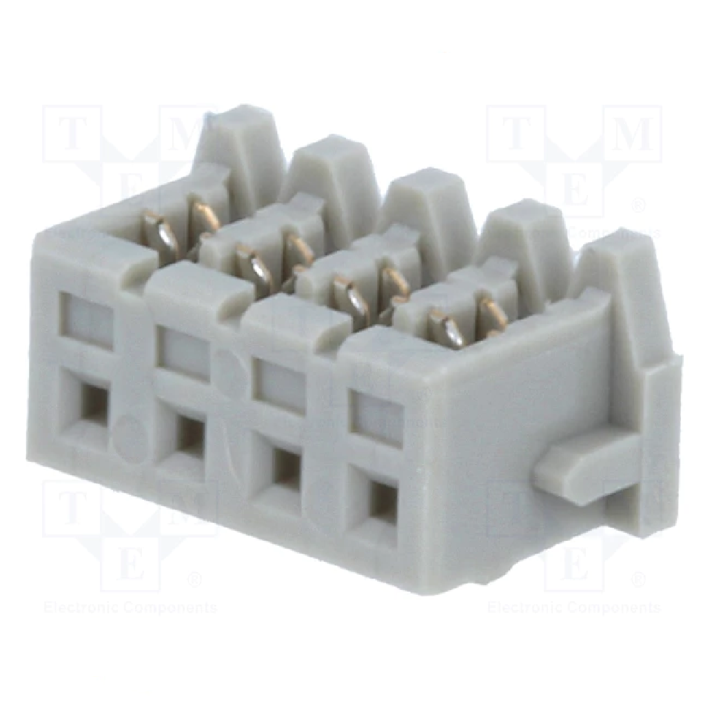 Socket; wire-board; male; DF51K; 2mm; PIN: 14; THT; on PCBs; 250V; 2A | Mecsu.vn