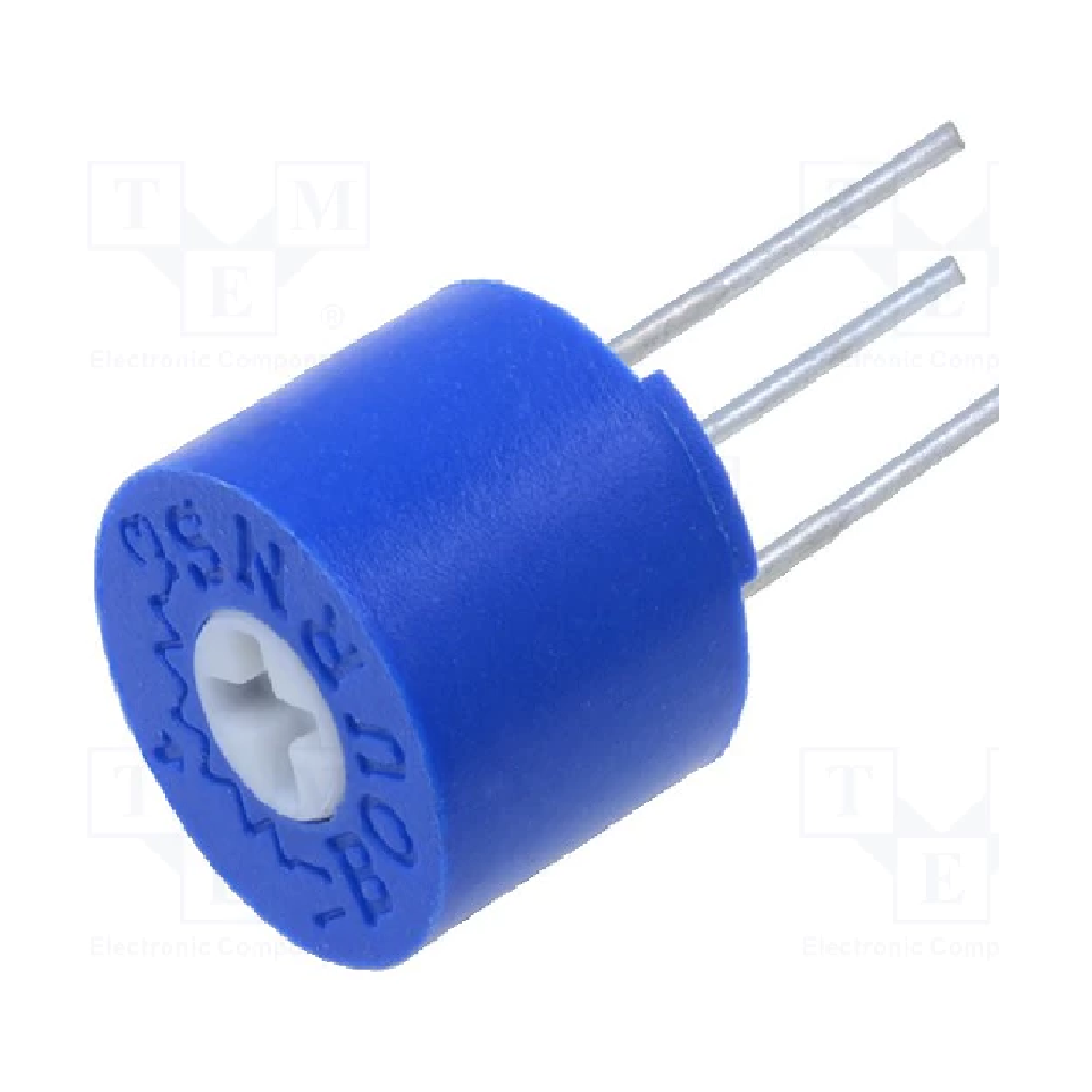 Potentiometer: mounting; horizontal,multiturn; 20kΩ; 0.5W; THT | Mecsu.vn