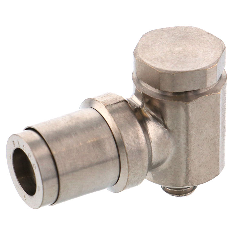 Đầu Nối Nhanh Khí Nén Cong 90° Đầu Lục Giác Trụ Ren Ngoài Pisco KH4-M5 | Mecsu.vn