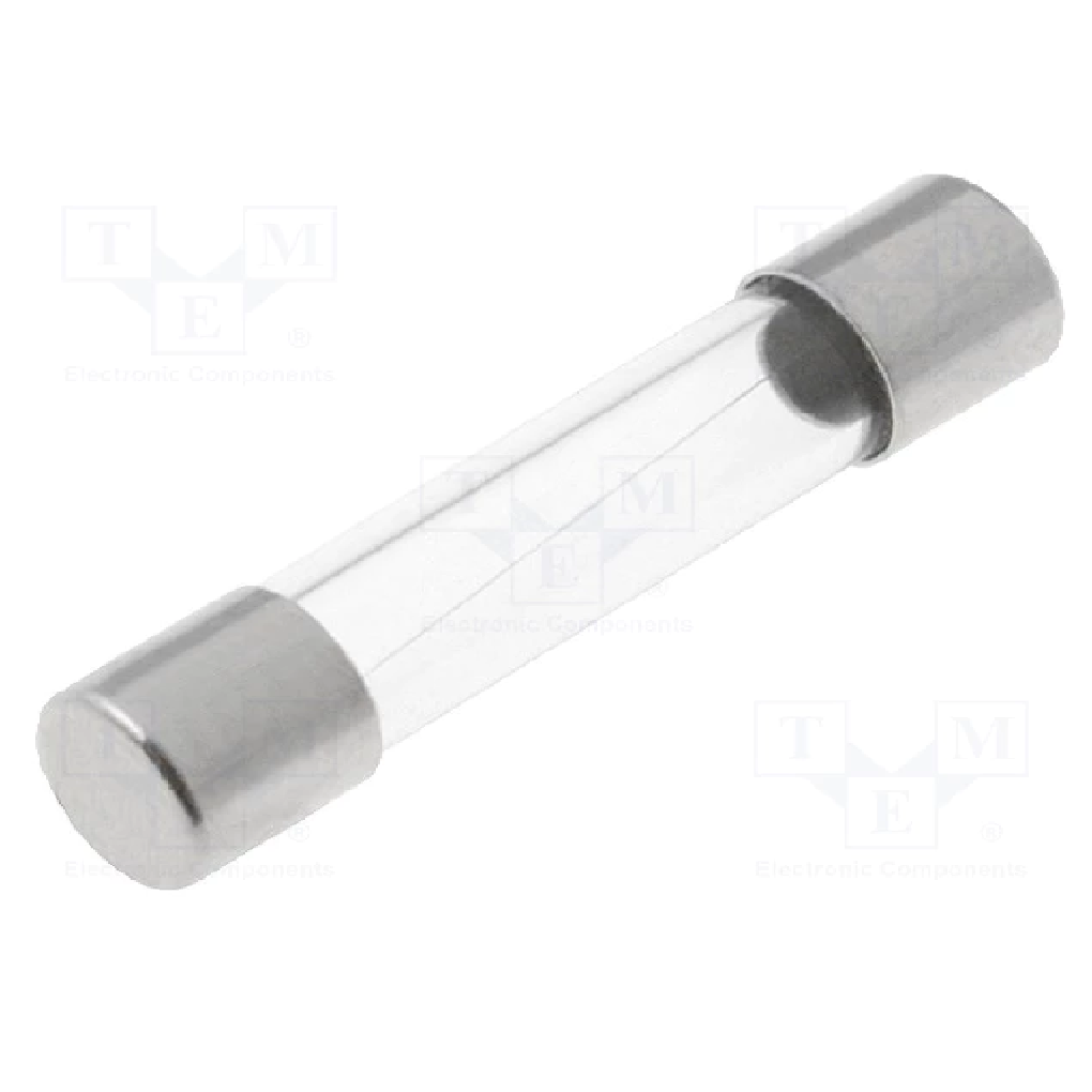 Fuse: fuse; ultra rapid; 6.3A; 500VAC; ceramic,cylindrical; brass ...