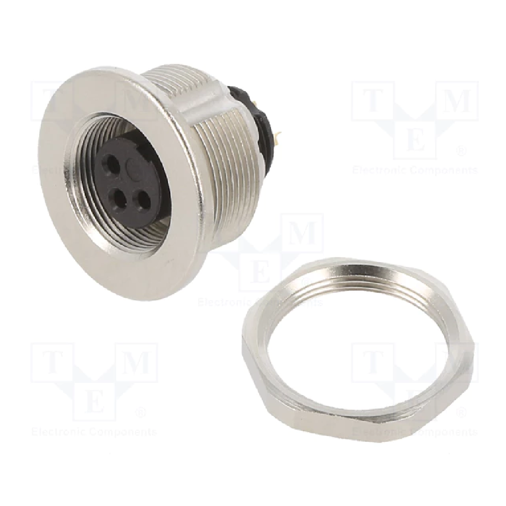 Connector: M9; socket; female; Plating: gold-plated; 125V; IP67 | Mecsu.vn