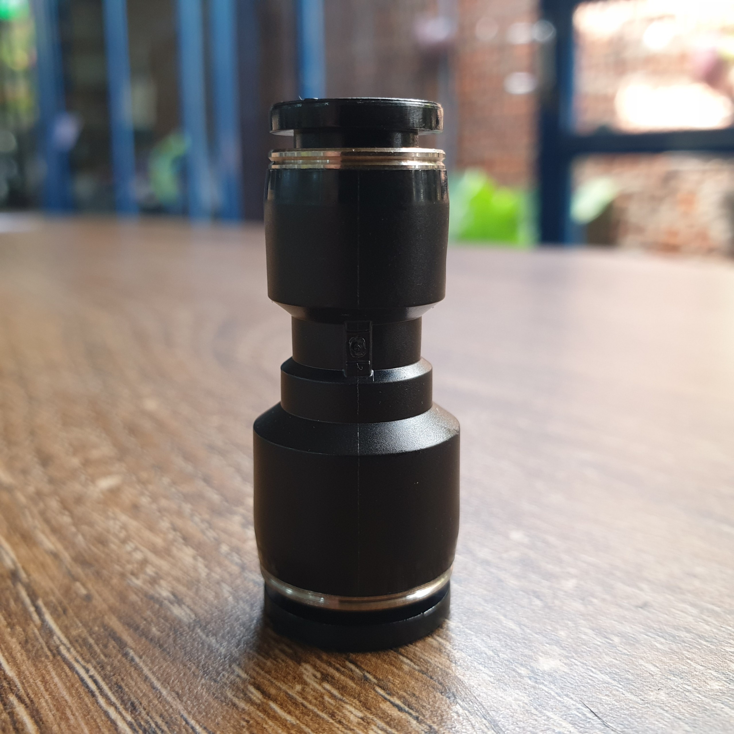 Đầu Nối Giảm Thẳng Khí Nén Phi 10 - 8 mm Đen Airtac PG10-8D | Mecsu.vn