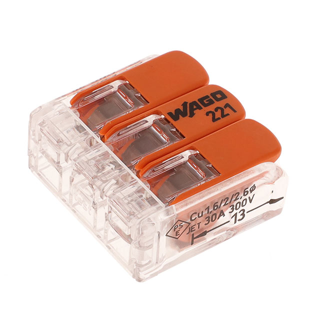 Cút Nối Dây Điện Nhanh Dạng Gạt Nhả 3 Cổng Vào 0.5 - 6 mm2 WAGO 221-613 ...