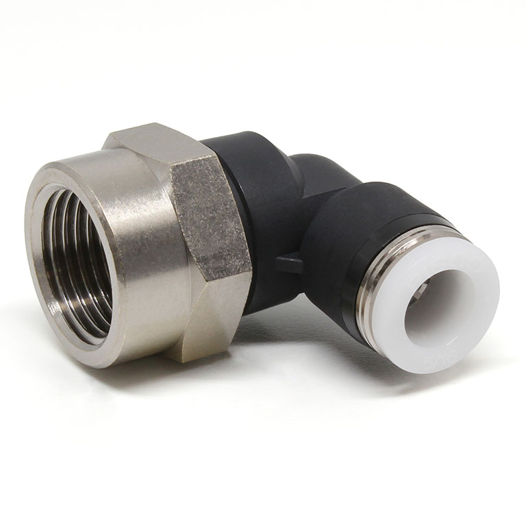 Đầu Nối Nhanh Khí Nén Dạng Cong 90° Ren Trong Pisco PLF5/16-N3U | Mecsu.vn