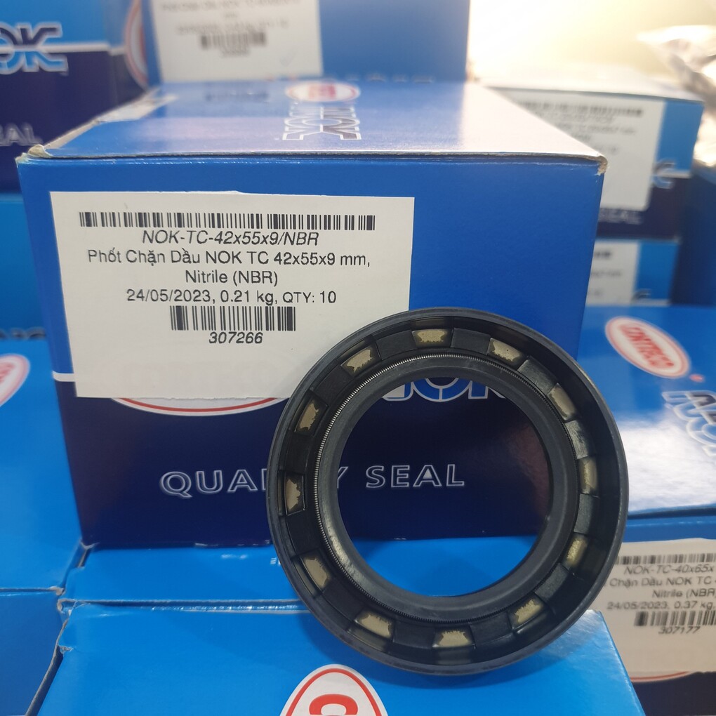 Phốt Chặn Dầu NOK TC 42x55x9 mm, Nitrile (NBR) | Mecsu.vn