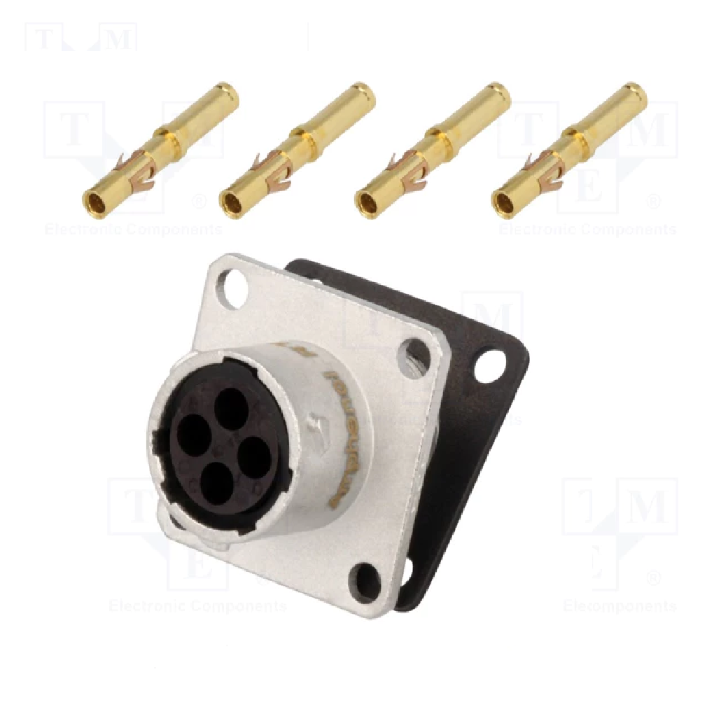 Connector: circular; RT360; socket,plug; female; crimped; PIN: 10 ...