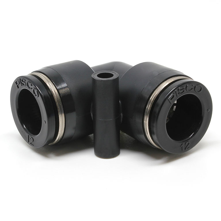 Đầu Nối Nhanh Khí Nén Cong 90° Pisco PV12 | Mecsu.vn