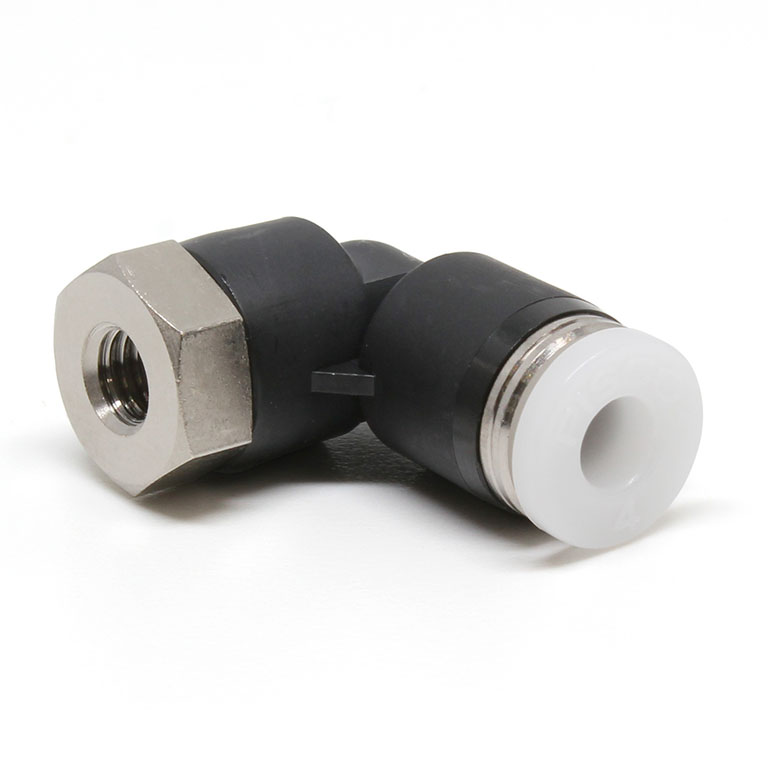 Đầu Nối Nhanh Khí Nén Dạng Cong 90° Ren Trong Pisco PLF5/32-M5 | Mecsu.vn