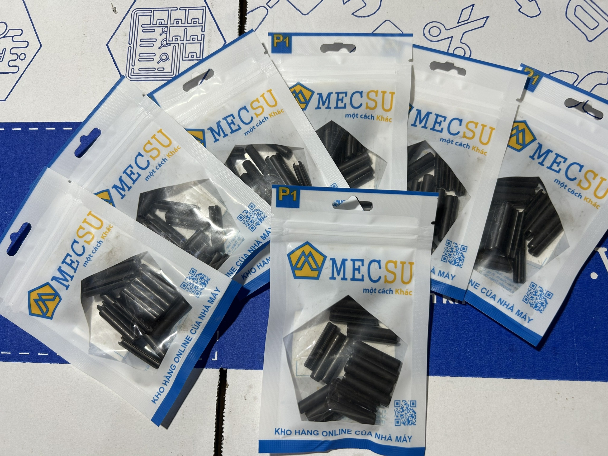 Chốt Ống DIN1481 Thép 65Mn Đen D2x15mm (25pcs/pack) | Mecsu.vn