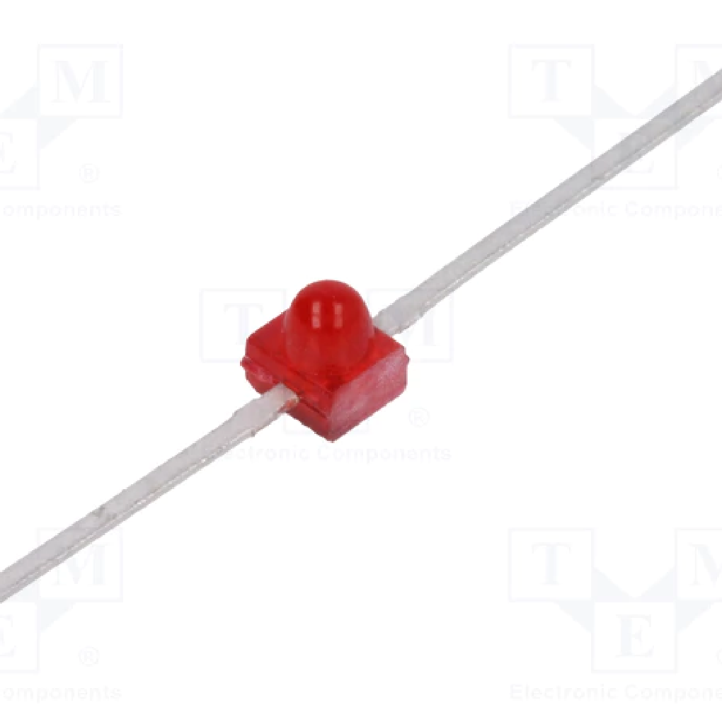 LED; 2mm; red; 150~220mcd; 90°; Front: flat; 12V; Pitch: 2.54mm; THT ...