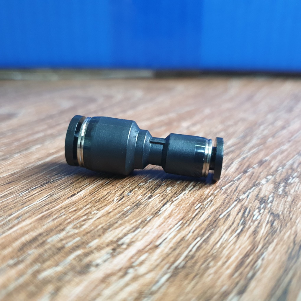Đầu Nối Giảm Thẳng Khí Nén Phi 6 - 4 mm Đen Airtac PG6-4D | Mecsu.vn