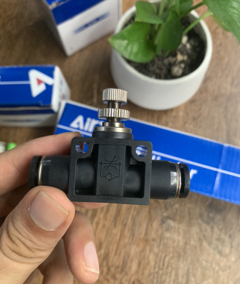 Van Tiết Lưu OD4 mm Đen Airtac PSA4D | Mecsu.vn