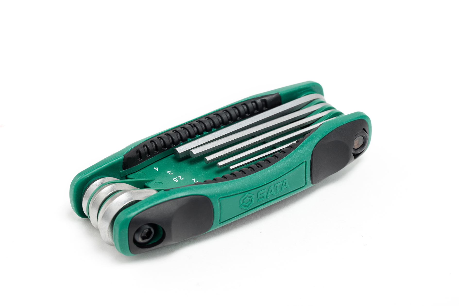 Bộ Cây Vặn Lục Giác Gập 8 Chi Tiết - Hệ Mét SATA 09121 | Mecsu.vn