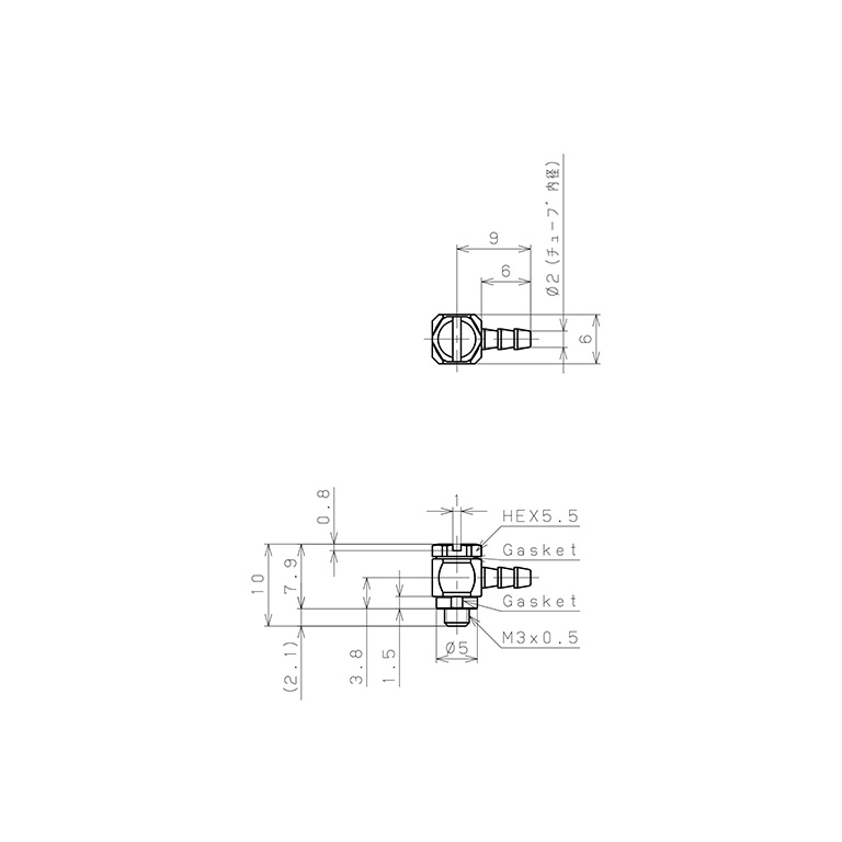 Đầu Ngạnh Nối Ống Dạng Cong 90° Thân Lục Giác Ren Ngoài Pisco SLH-0320 ...