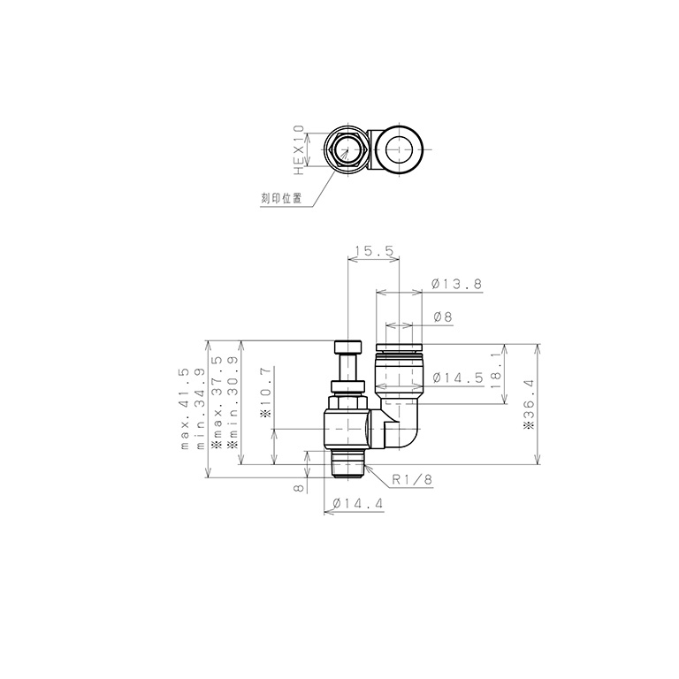 Van Tiết Lưu Khí Nén Pisco JSS8-01AW (Bộ 1 sản phẩm) – Vật Tư Sài Gòn
