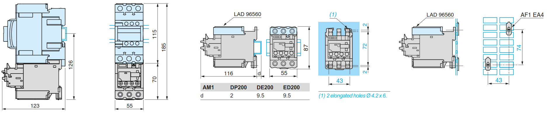 Relay nhiệt Class 10A Schneider 23 - 32A Everlink BTR Bắt vít LRD332