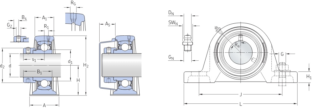 Gối Đỡ SKF SY 50 FM (Bộ 1 sản phẩm) – Vật Tư Sài Gòn