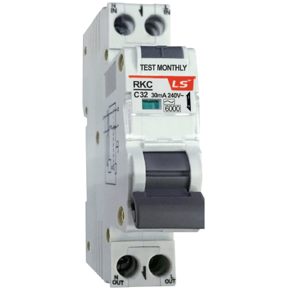 RCBO 16A 6KA LS RKC 1P+N | Mecsu.vn