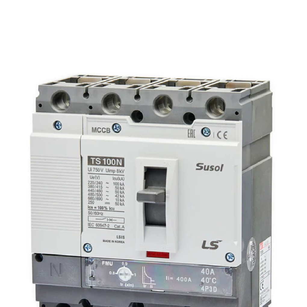 MCCB Susol 4 Pha Chỉnh Dòng 3 Bước 0.8, 0.9, 1.0 x In 500A 65KA ...