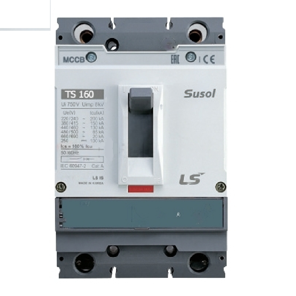 MCCB Susol Loại 2 Pha Chỉnh Dòng Cắt/ Ngắn Mạch 630A 65KA LS TS630N ...