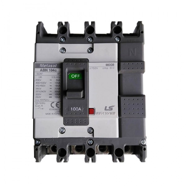 MCCB 4P 60A 42KA LS ABS104c | Mecsu.vn