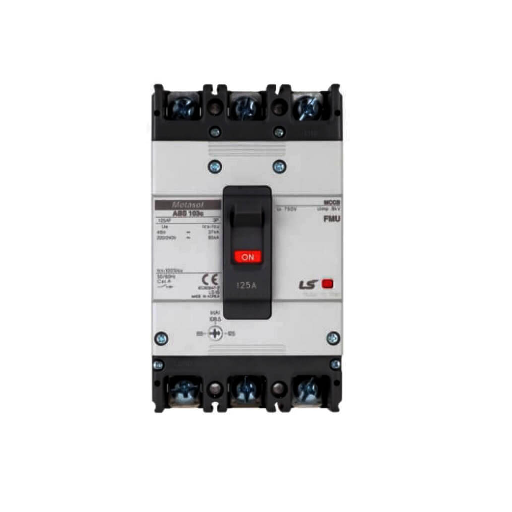 MCCB Chỉnh Dòng 3P 125A 37KA LS ABS103c FMU | Mecsu.vn
