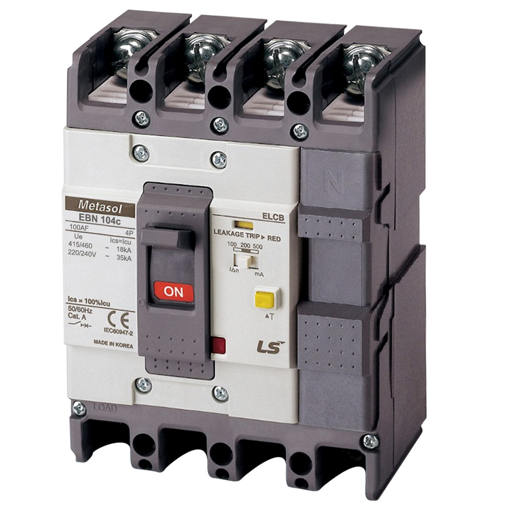 Aptomat Chống Giật ELCB 4P 30A 18KA LS EBN104c | Mecsu.vn