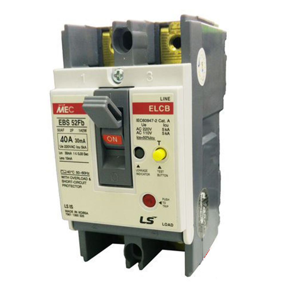 Aptomat Chống Giật ELCB 2P 50A 5KA LS EBS52Fb | Mecsu.vn