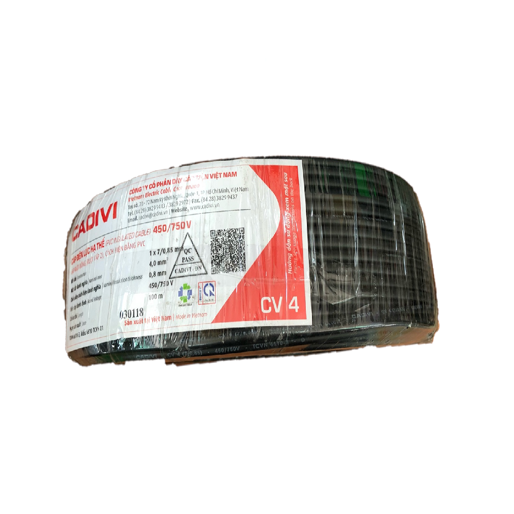Dây Điện Bọc Nhựa PVC Cadivi VC 6.0(F2.74) 450/750V (TCVN6610 3:2000 ...