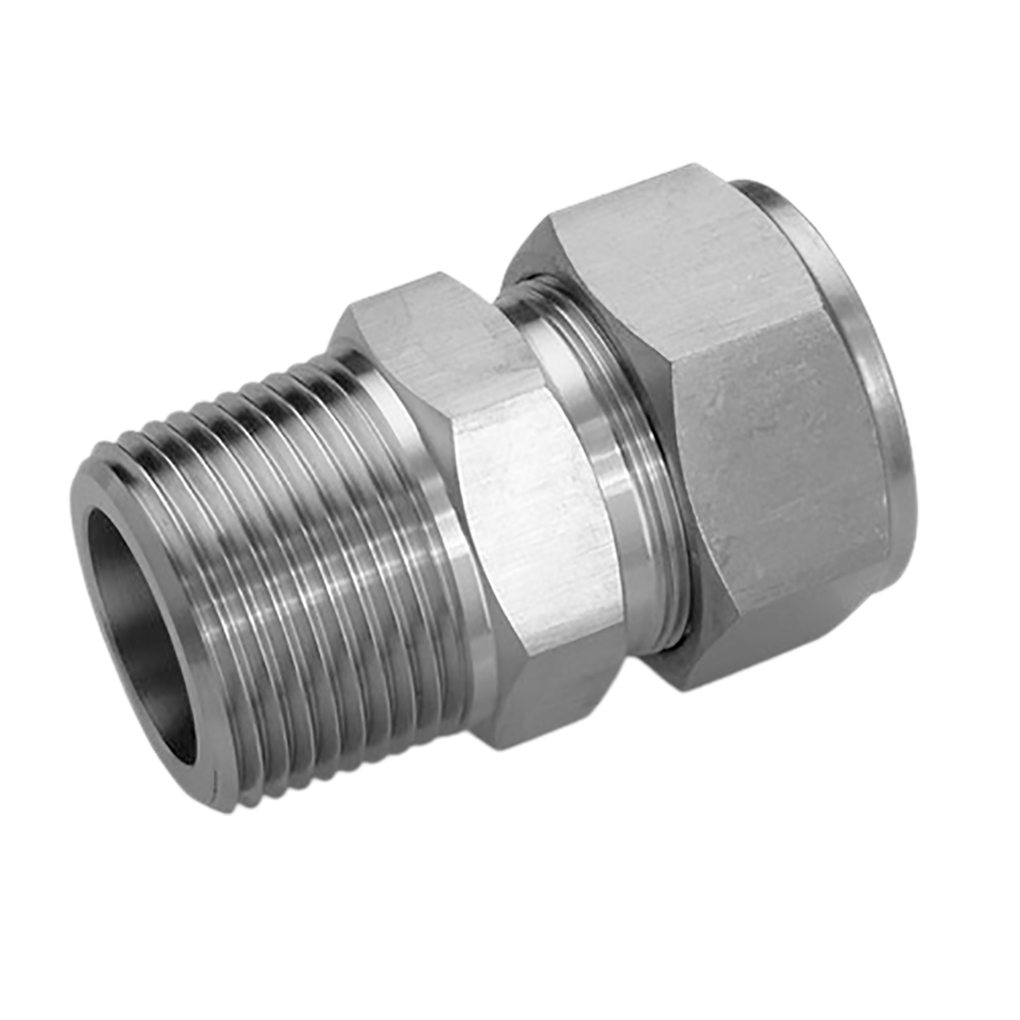 Fujikin MALE CONNECTOR SUS316 V-Lok Tube Fitting OD 12 mm-MNPT 3/4 ...